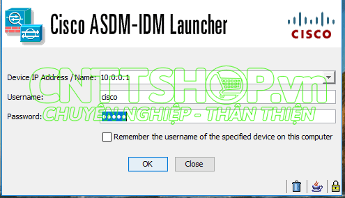 [Cisco] Hướng dẫn cài ASDM Cisco ASA